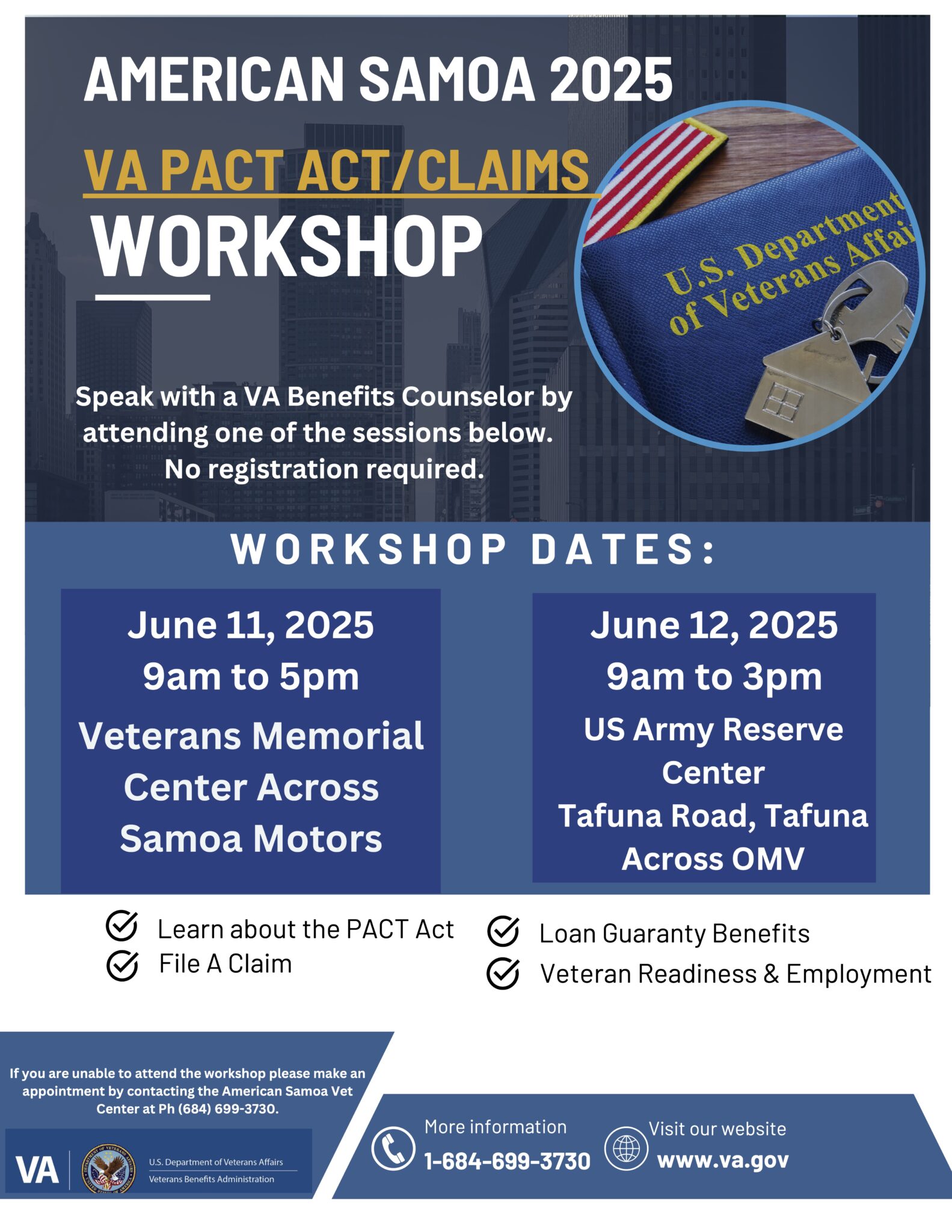 Public Announcement: VA PACT ACT / CLAIMS WORKSHOP - Development Bank ...