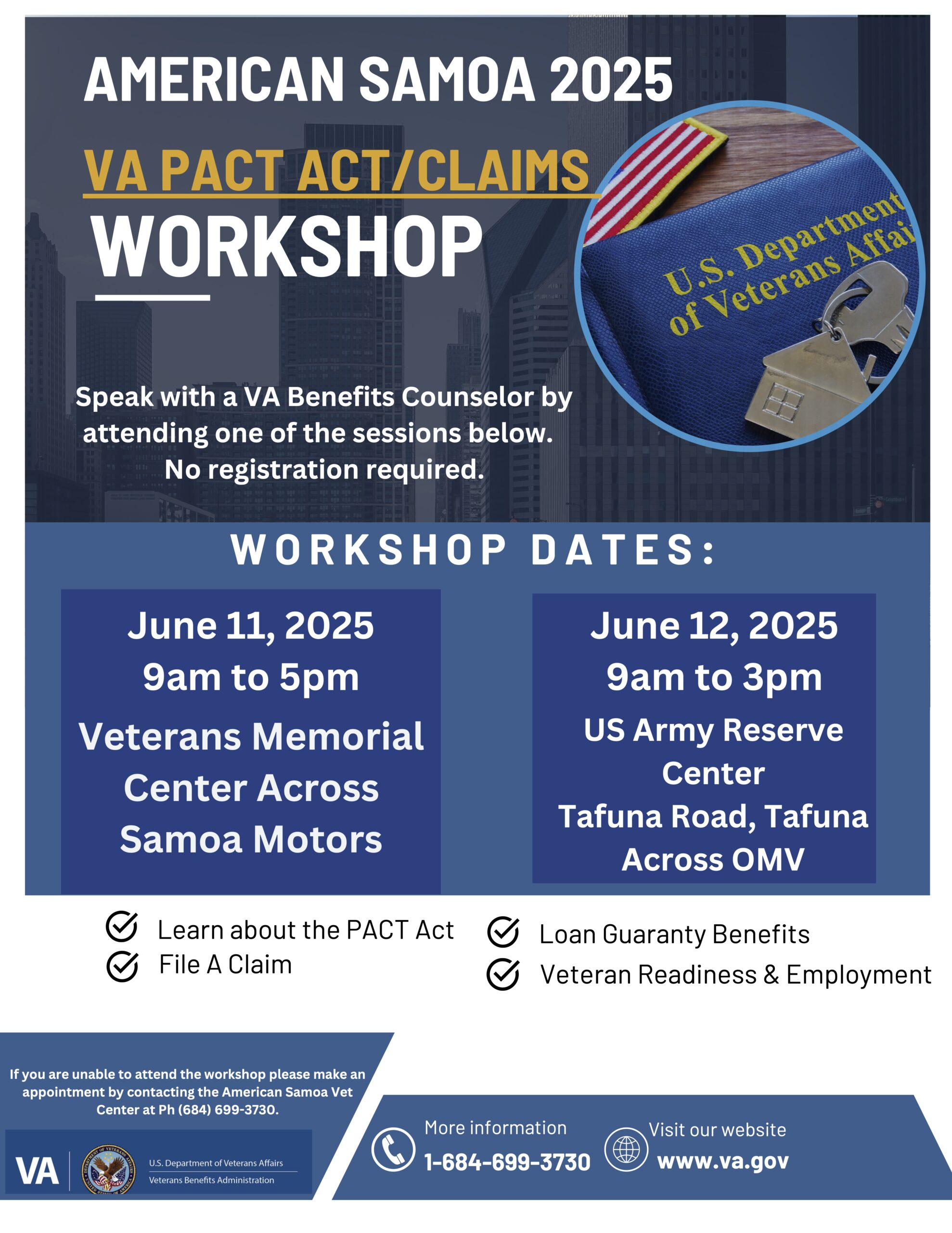 Public Announcement: VA PACT ACT / CLAIMS WORKSHOP - Development Bank ...
